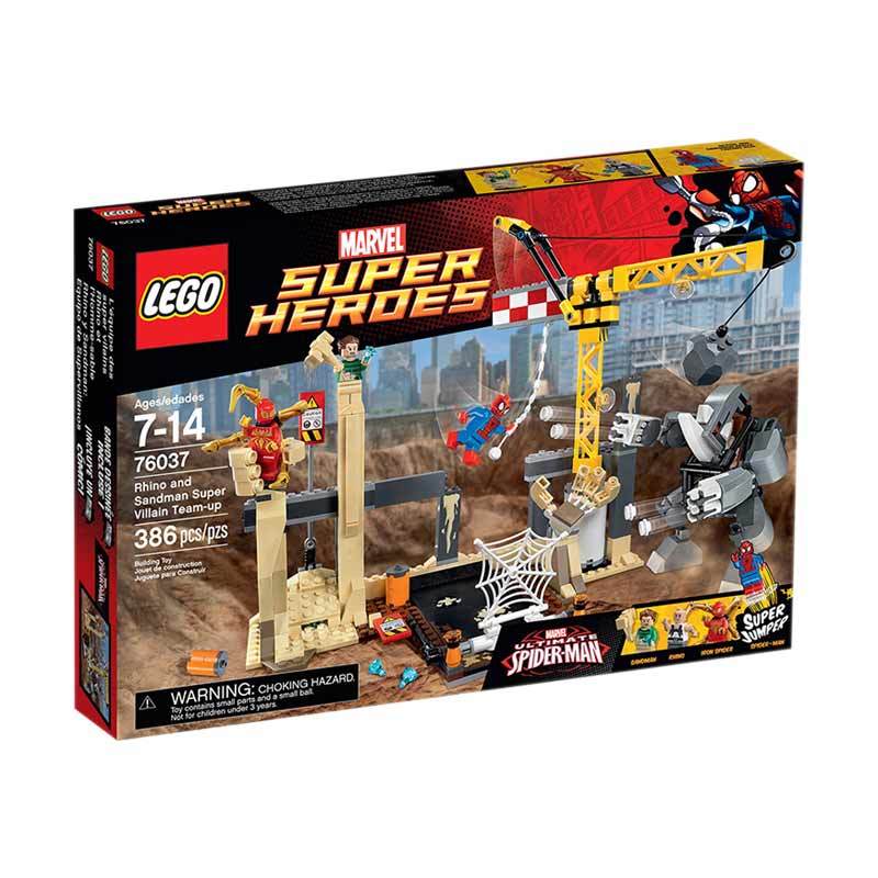 Jual LEGO Rhino and Sandman Super Villain Team-up 76037 Mainan Blok ...