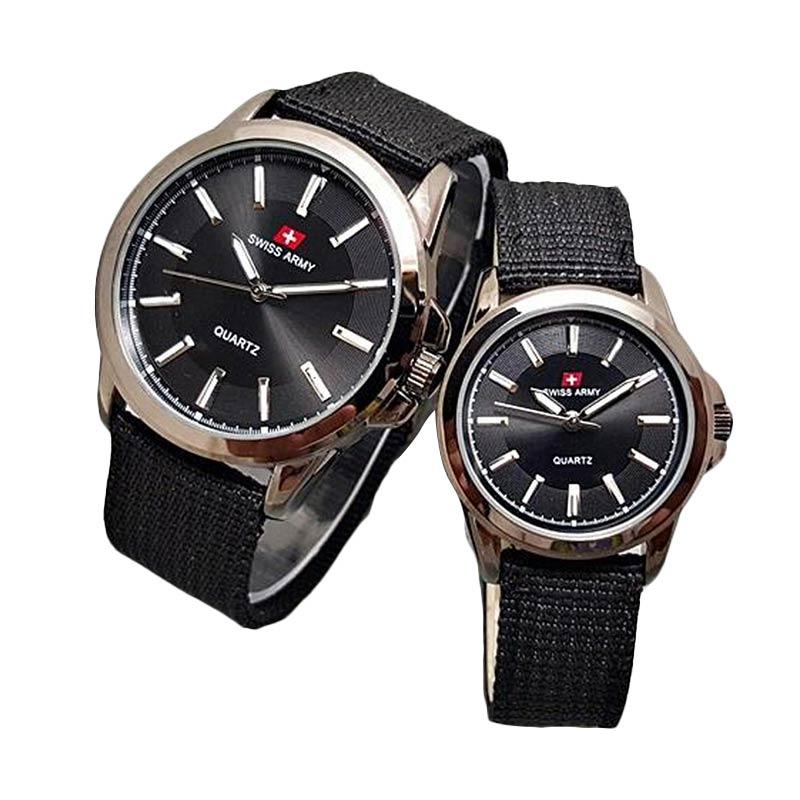 Harga Swiss Army Sa 003686 Jam Tangan Couple Hitam