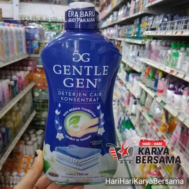 Jual GENTLE GEN DETERJEN CAIR KONSENTRAT MORNING BREEZE BOTOL 750ML di ...