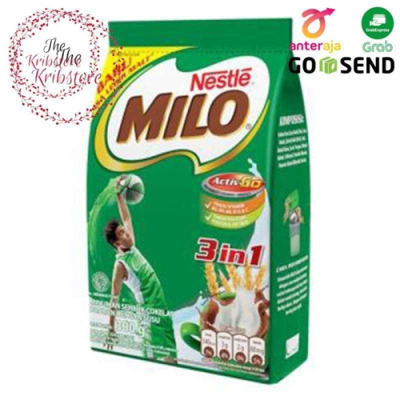 Promo MILO 3 In 1 Susu Bubuk Coklat 300 gr - Pouch Diskon 10% di Seller ...