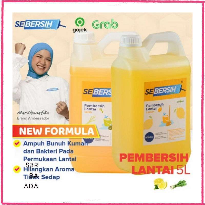 Jual pembersih pewangi Pembersih Lantai Floor Cleaner SEBERSIH 5 Liter ...