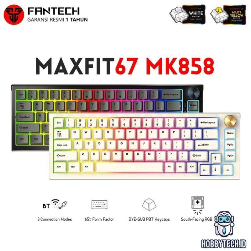 Jual Fantech Mk858 Maxfit67 Wireless Mechanical Rgb - Keyboard Gaming ...