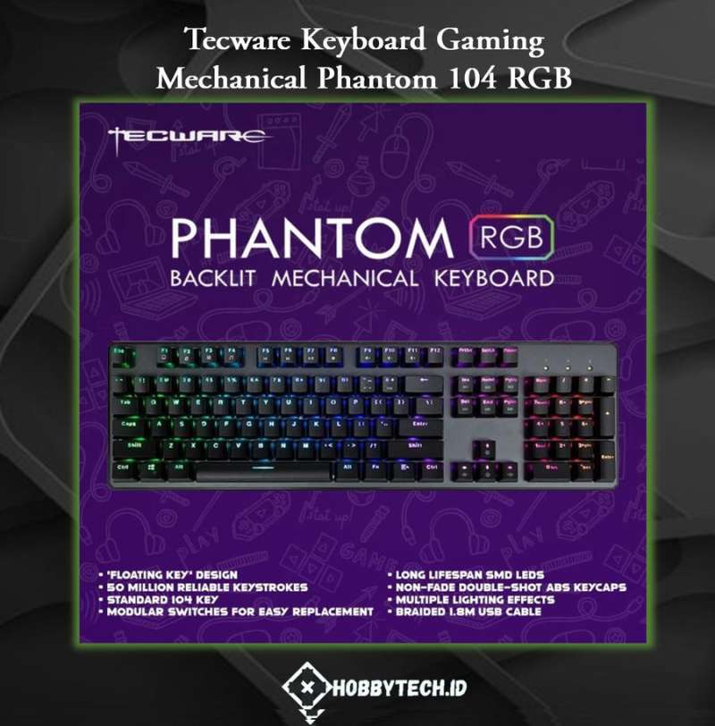 Jual Tecware Keyboard Gaming Phantom 104RGB di Seller Livingshop21 ...