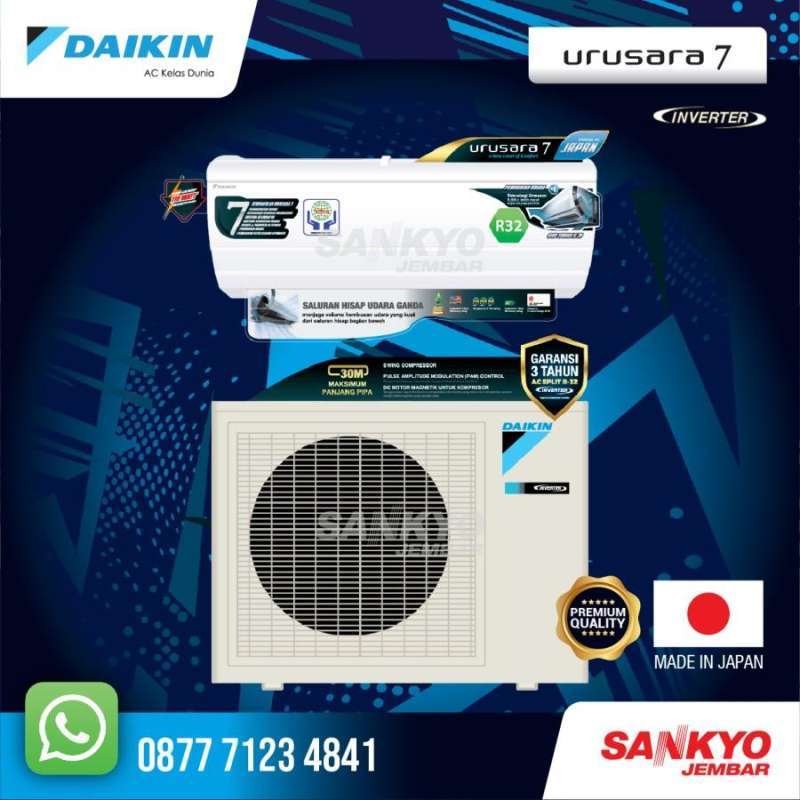 Jual AC DAIKIN URUSARA 7 1 PK FTXZ - 25NVM4 di Seller SANKYO JEMBAR ...