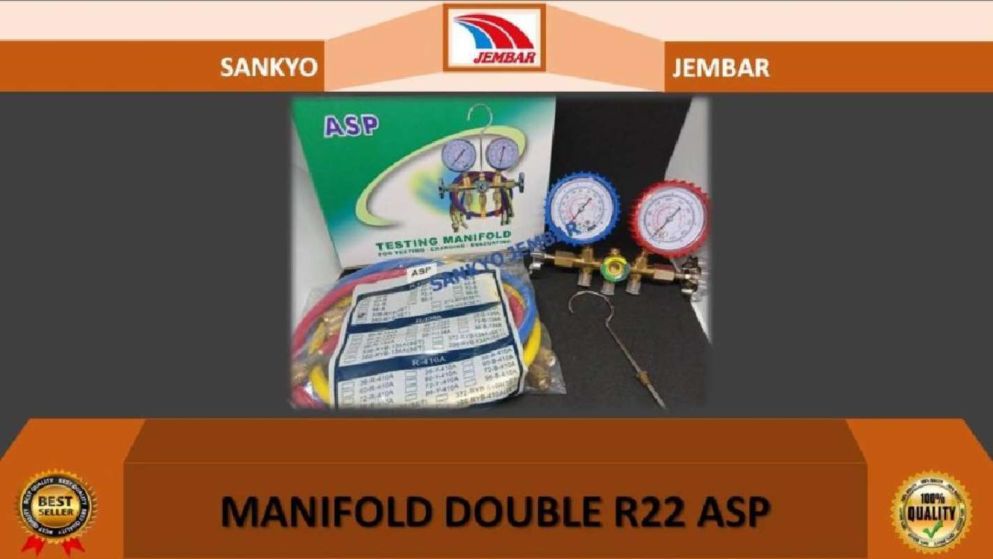 Jual Manifold Gauge Set Asp/alat Ukur Tekanan Ac Testing Manifold Di ...