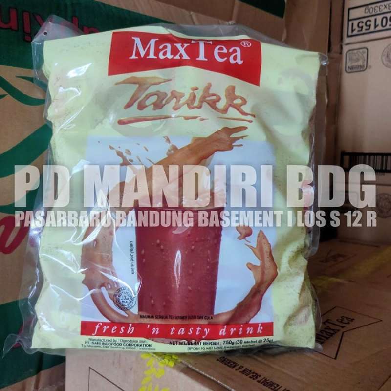 Jual Max Tea Teh Tarik 25 Gr Isi 30 Sachet Di Seller Pd Mandiri Bdg ...