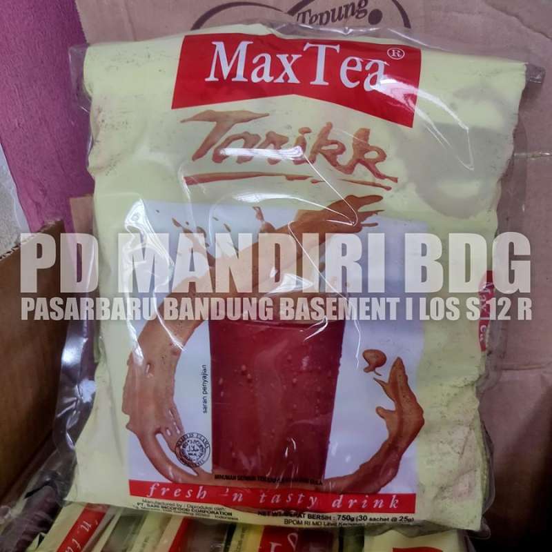 Jual Max Tea Teh Tarik 25 Gr Isi 30 Sachet Di Seller Pd Mandiri Bdg ...