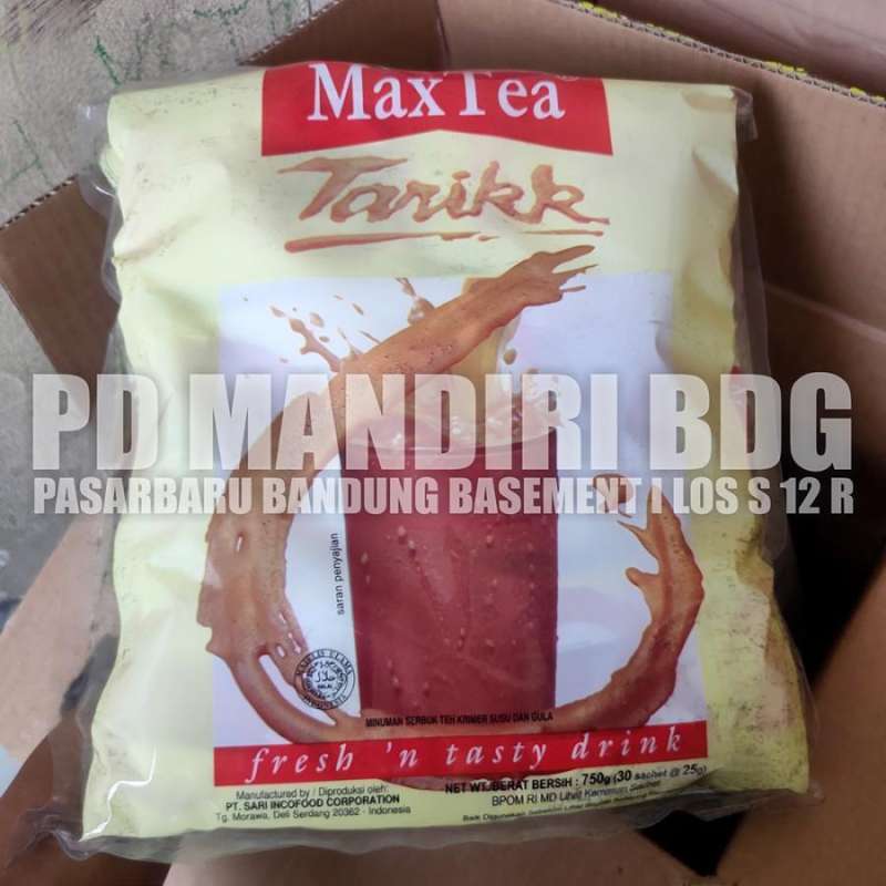 Jual Max Tea Teh Tarik 25 Gr Isi 30 Sachet Di Seller Pd Mandiri Bdg ...