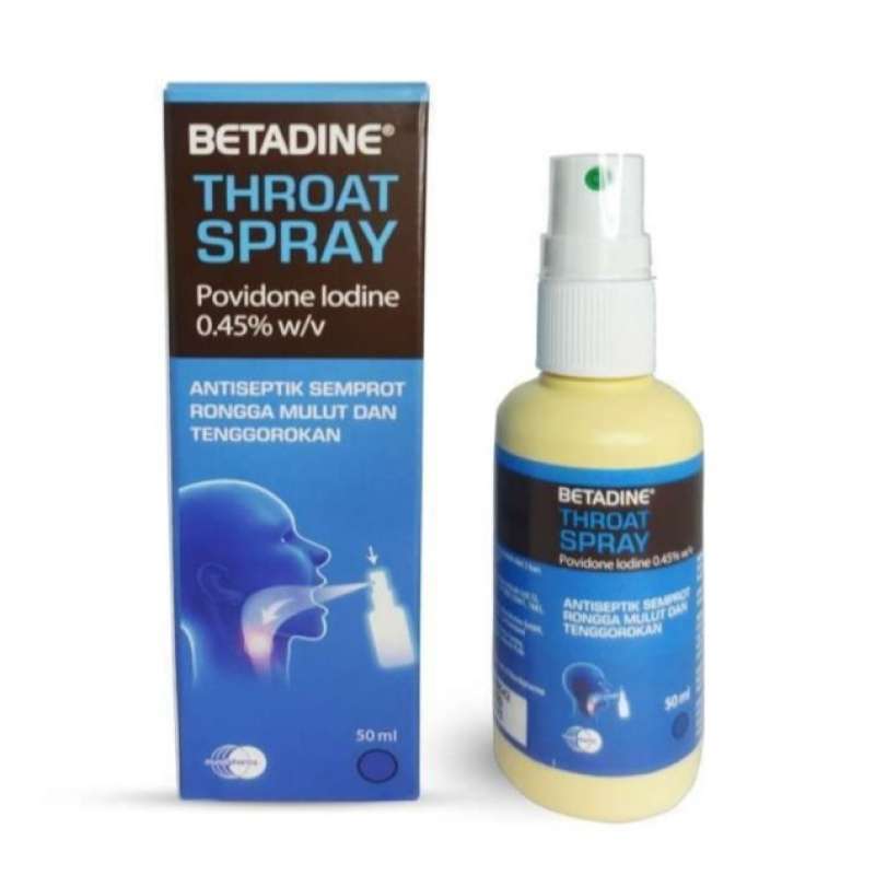 Jual Betadine Throat Spray 50Ml / Betadine Spray Semprot Mulut ...