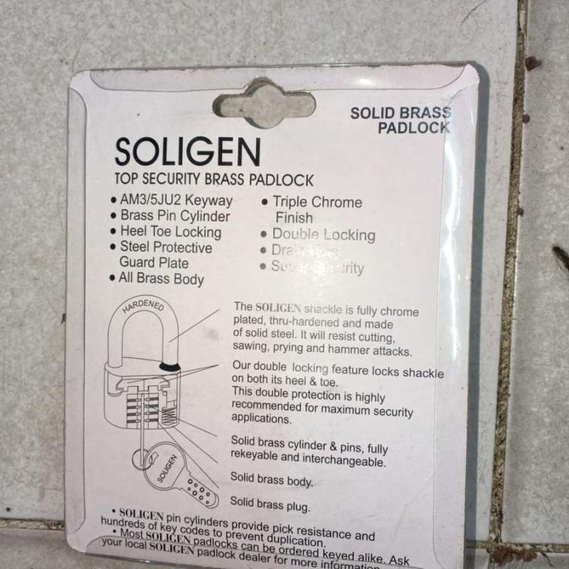 Jual gembok soligen 50 mm pendek di Seller Toko Diva kunci dan sanitary ...