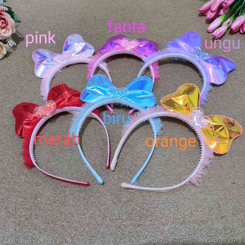 Jual Bando Anak-anak Pita Kilap C5 - Biru Di Seller Rainbow Accessories ...