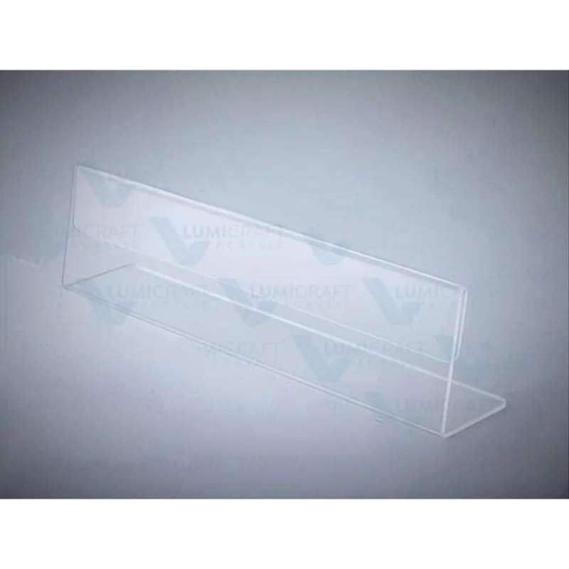 Jual Acrylic Label Display Akrilik Tempat Brosur Kartu Nama 25 X 6cm Di ...