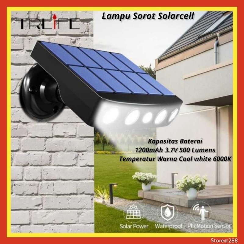 Jual Lampu Taman Solar Cell Tenaga Surya Panel LED Outdoor Dinding L450 ...