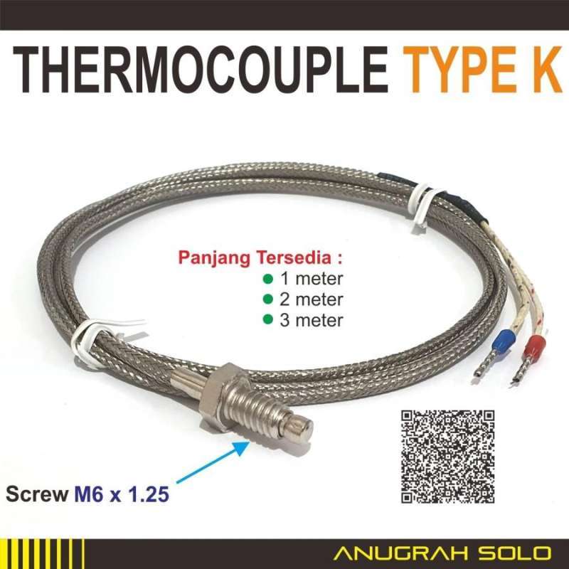 Jual Screw Thermocouple type K Temperature Sensor type : K di Seller ...