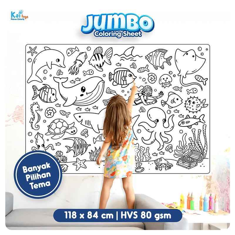Jual Jumbo Coloring Sheet Doodle Raksasa Giant Coloring Poster