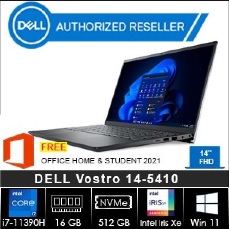 Jual Dell Vostro 14-5410 (i7-11390/16gb/512ssd/win11 + Ohs 2021) 1years ...