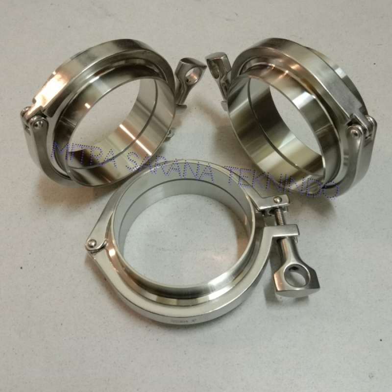 Promo Clamp Ferrule Set Sanitary SS 316 1 1/2 inchi ( Ferrule Set 1,5 ...