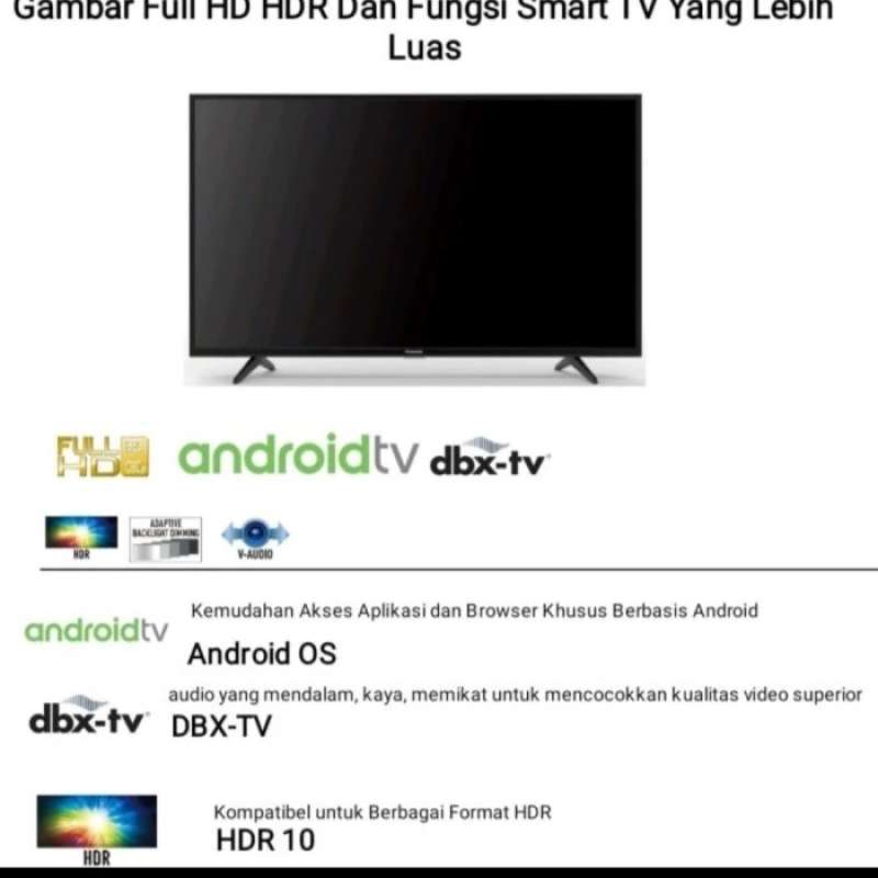 Jual PANASONIC Smart Android TV 32HS500G 32Inch 32 HS 500G DVBT2 di ...