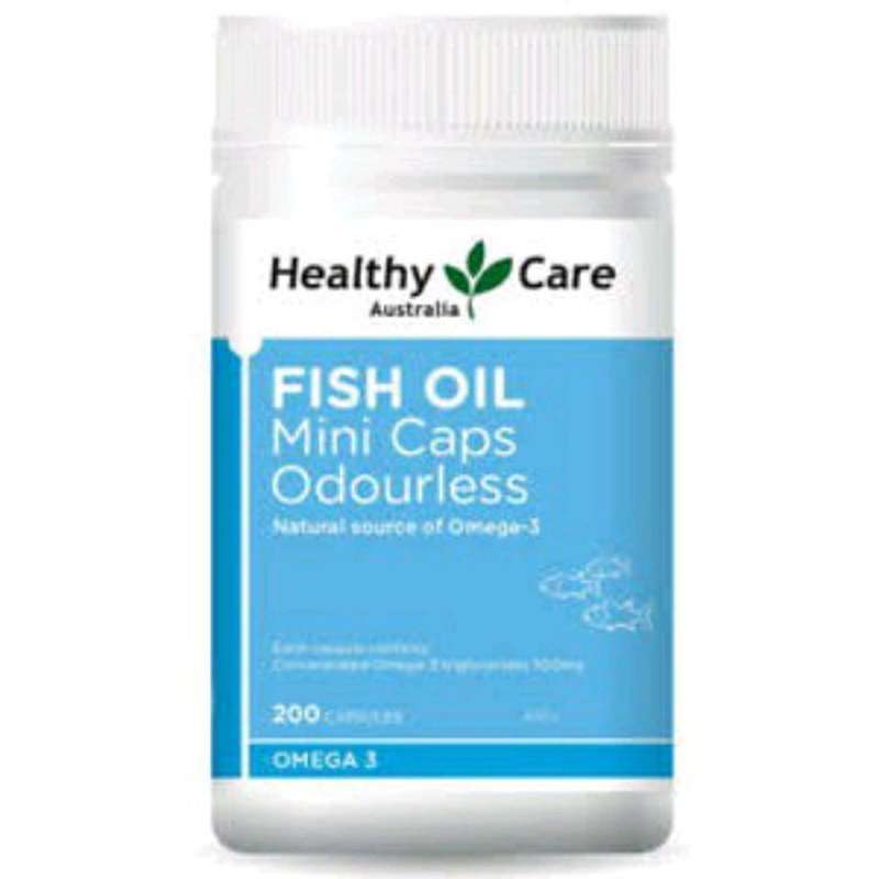 Jual Healthy Care Fish Oil Minyak Ikan Omega 3 Odourless Mini Caps ...