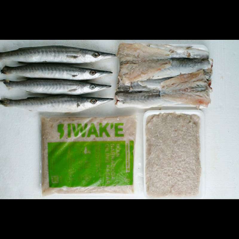 Jual IKAN GILING HALUS 1KG IWAKE BARAKUDA KACANG-KACANG ALU-ALU MINCED ...