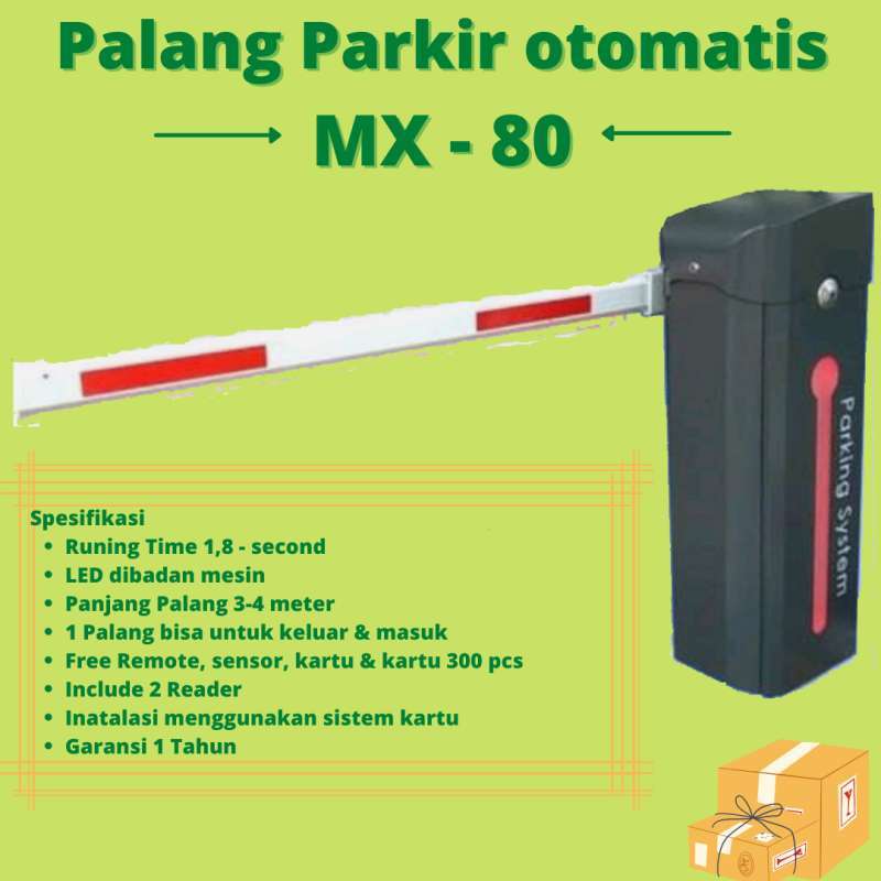 Jual Paketan Palang Parkir Perumahan Barrier Gate Mx-80 Di Seller