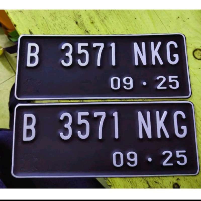 Jual Bahan Plat Motor Standar(sepasang) di Seller Lilliaa Shop ...