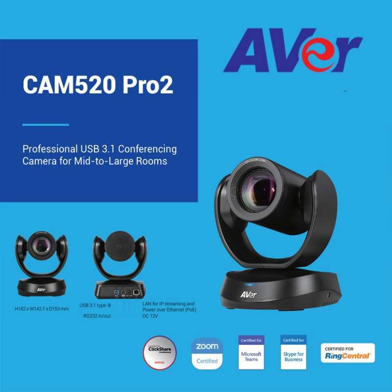 Jual Aver CAM520 PRO 2 Full HD PTZ Profesional USB Video Conference ...