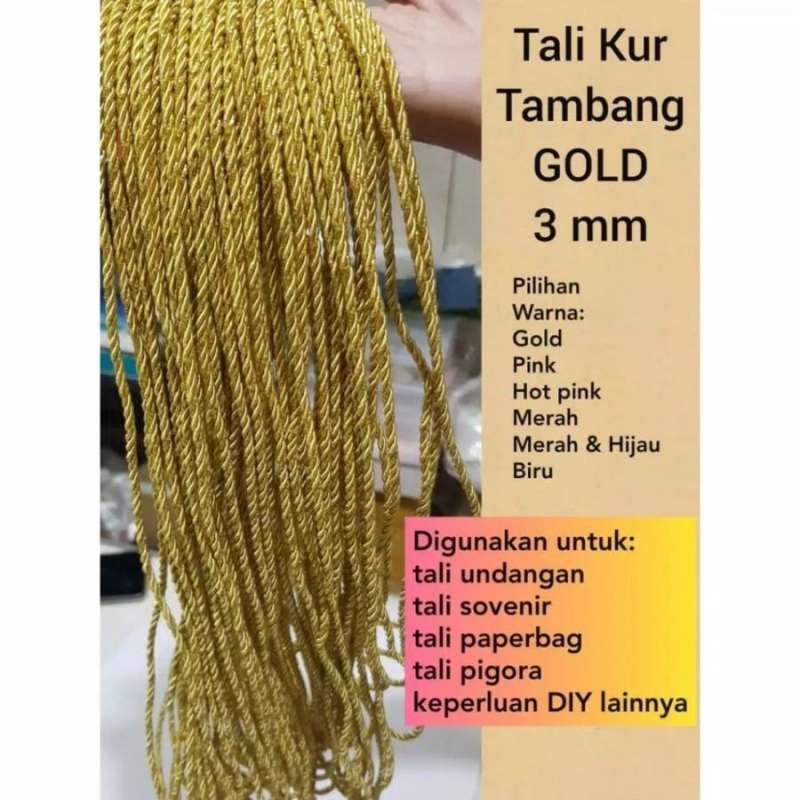 Jual 1 METER - TALI KUR TAMBANG / TALI SOUVENIR di Seller Fillip Craft ...