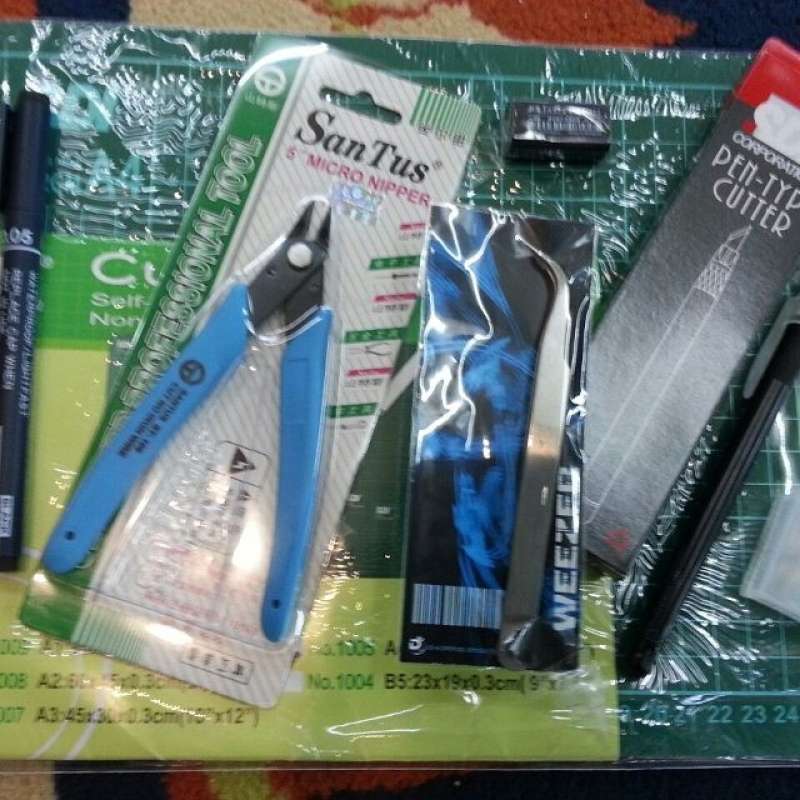 Promo Starter pack cutting mat a3 set gundam tamiya tang model kit ...