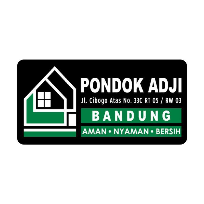 Jual Rambu Alamat Rumah Custom 50cm x 25cm - Plat Alumunium + Sticker ...
