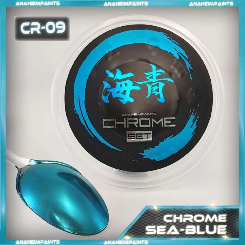 Promo HANDBRUSH CHROME SEA BLUE SET / Gunpla / Modelkit / Repaint ...