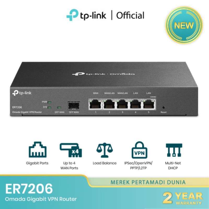 Jual Tp-link Er7206 New Omada Gigabit Vpn Router Highly Secure Vpn Di ...