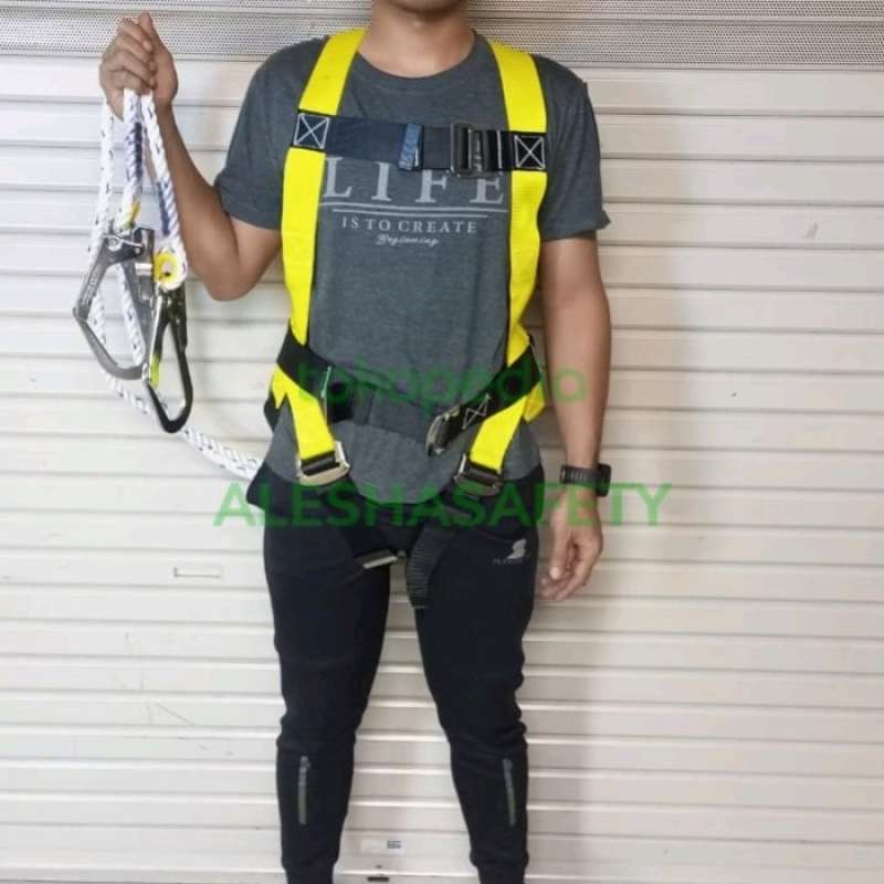 Jual Full Body Harness Double Hook + Absorber Merk Excellent Di Seller ...