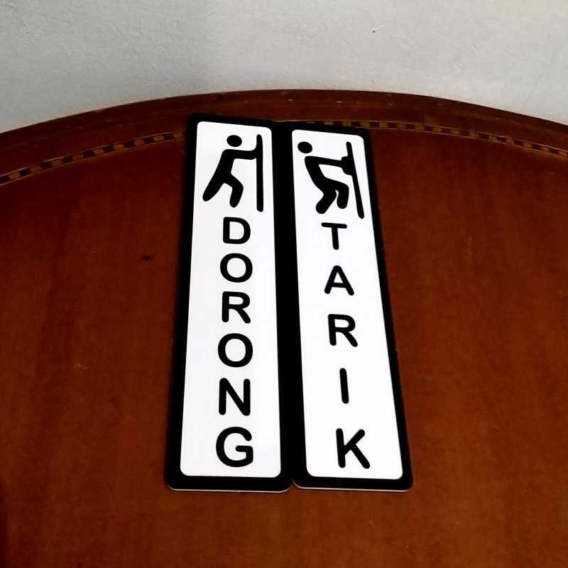 Jual Sign DORONG TARIK Akrilik Signboard di Seller VICTORIA506 - Duri ...