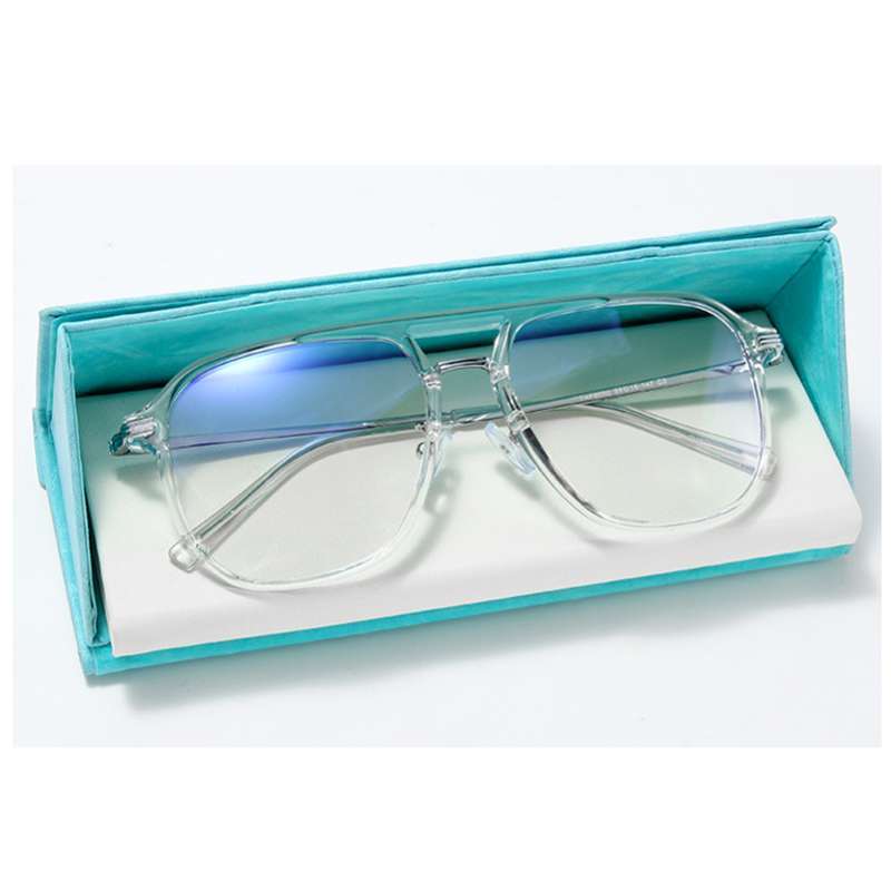 Promo Frame Besar Double Bridge Anti Sinar Biru Kacamata Polos Pria ...