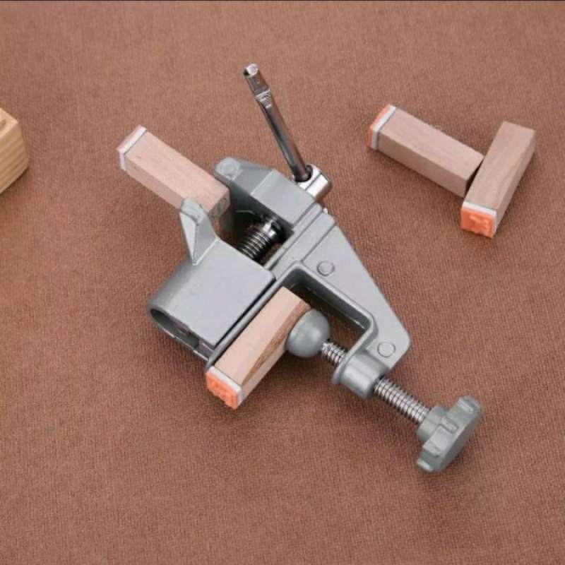 Promo Mini Vise Clamp Meja Klem Catok Vise Table Alumunium Penjepit ...