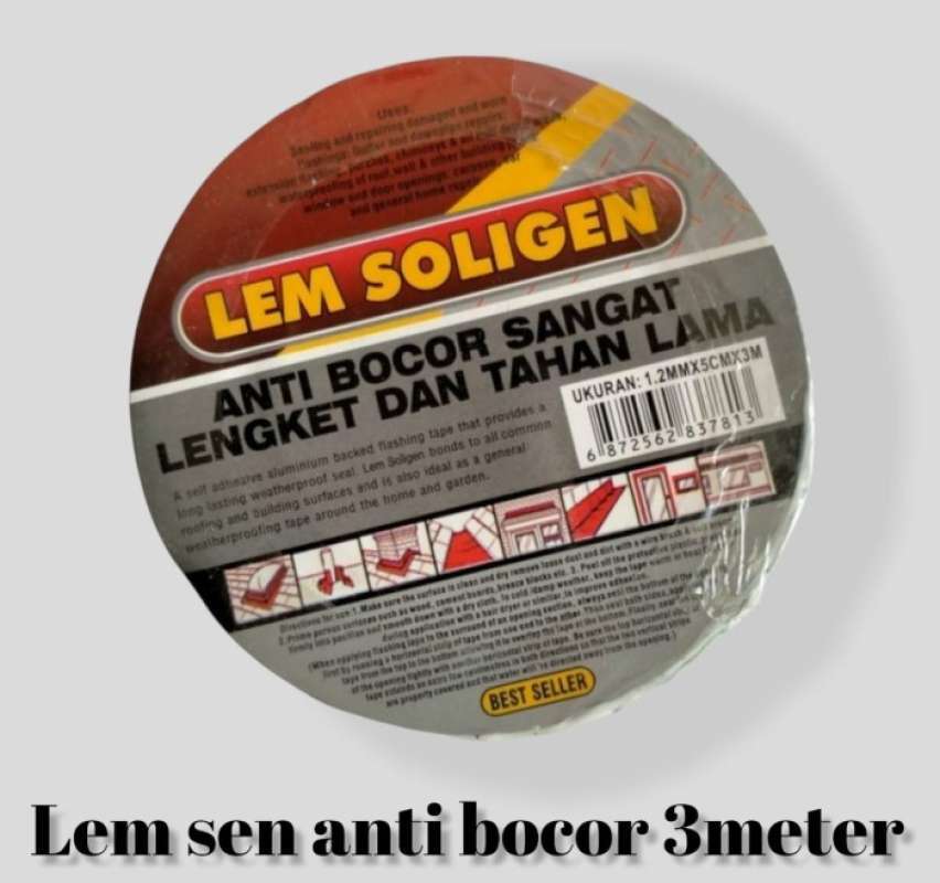 Promo Lem Anti Bocor Soligen 3 Meter / Lem Seng / Super Band Diskon 31% ...