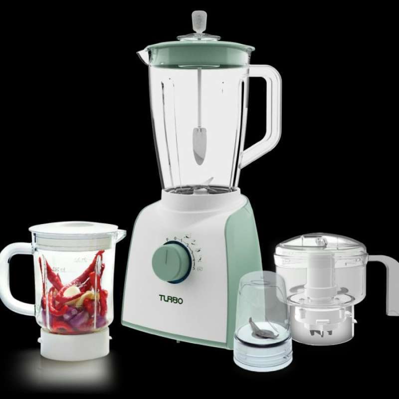 Promo Turbo Blender 4 In 1 Lengkap Set Ehm8035 - Green Diskon 35% di ...