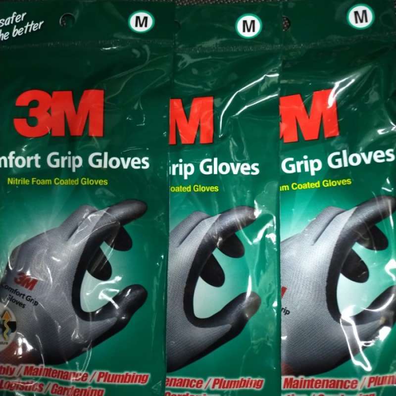 Promo 3M Comfort Grip Gloves.Sarung Tangan 3M Size M Diskon 23% di ...