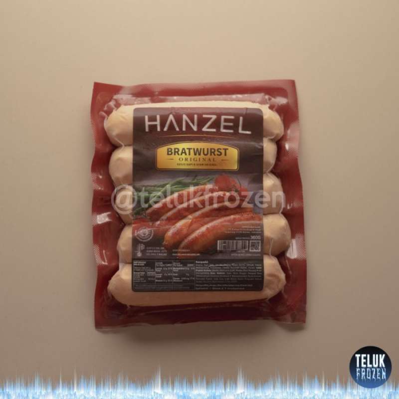 Jual Hanzel original bratwurst 360 gr / sosis sapi hanzel ori premium ...