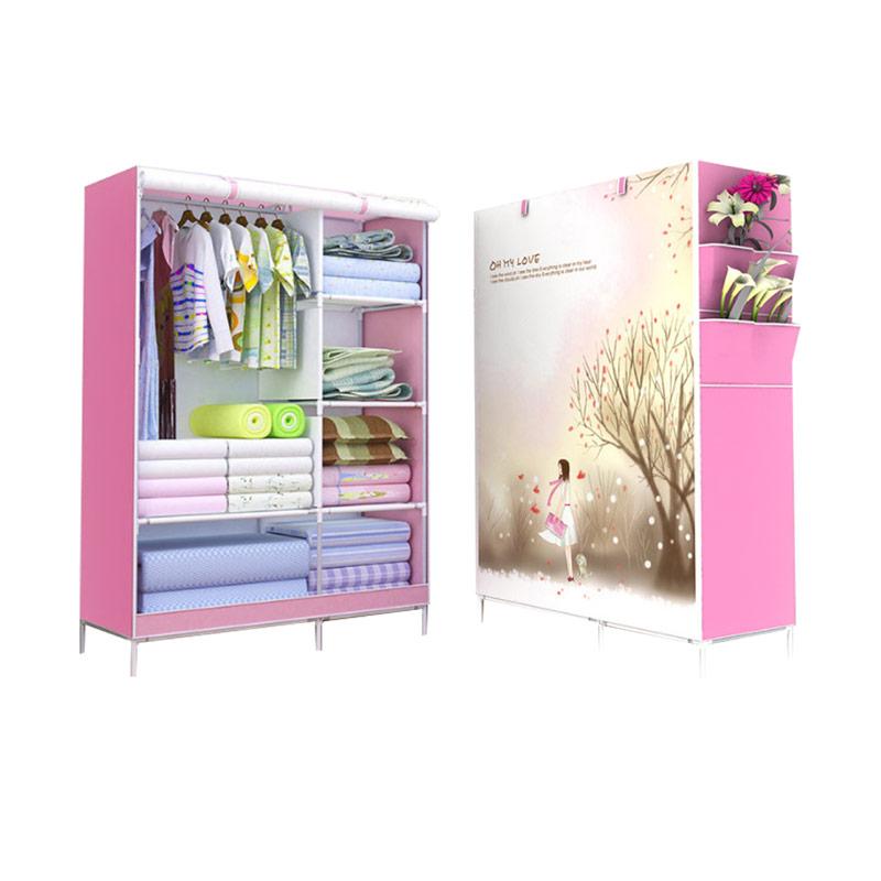 Jual Godric Motif Love Lemari Baju 3D / Rak Pakaian Panorama [105 x 45 ...