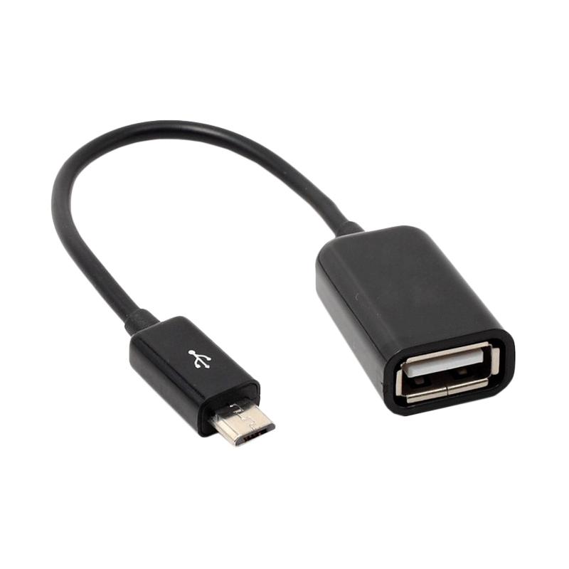 Promo Universal Otg Micro To Female Usb Data Cable - Black Diskon 16% ...