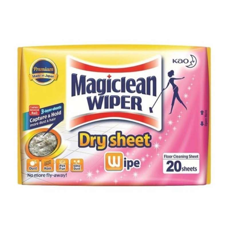 Jual Magiclean Wiper Mop 1 Set + Free Magiclean Wiper Dry [20 Sheet] Di ...