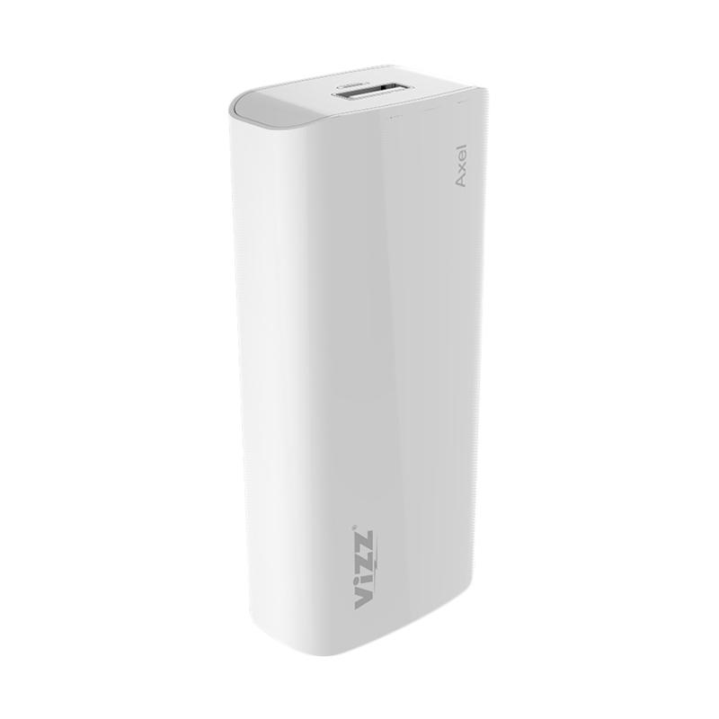 Jual Vizz Type Vz5000 Axel Powerbank - Putih [5000 Mah/ Single Port] Di ...