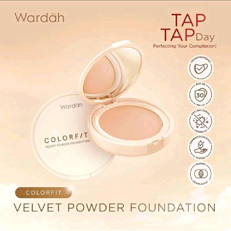 Promo Wardah Colorfit Velvet Powder Foundation Refill 11 G Diskon 17% ...