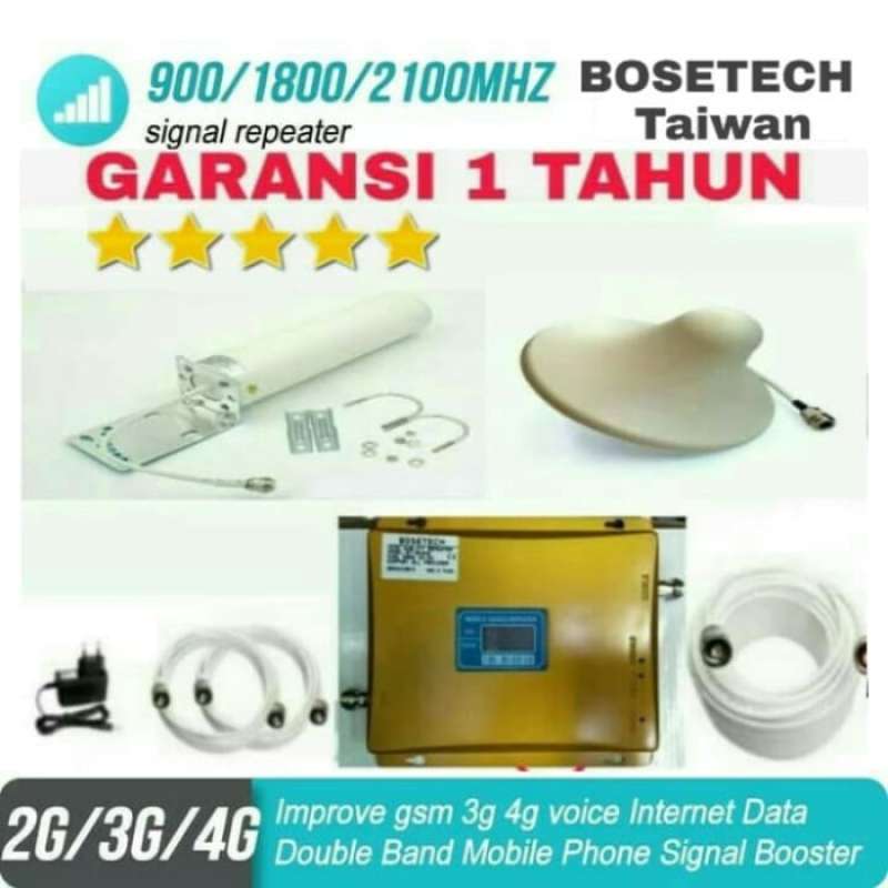Promo Repeater GSM Dual Band 3G 4G LTE Brand BOSETECH Made in Taiwan Diskon 5% di Seller gamers ...