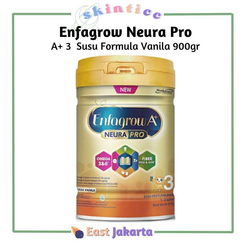 Jual Enfagrow A+ 3 Neura Pro Susu Formula 1-3 Tahun Rasa Vanila 900 gr ...