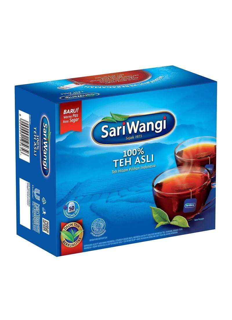 Jual SARIWANGI TEH ASLI TEH CELUP BOX 50'Sx1.85g di Seller Adam Dani ...