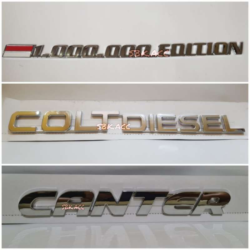 Jual Paket Emblem Logo Colt Diesel, Logo 1000000edition Dan Logo Canter ...