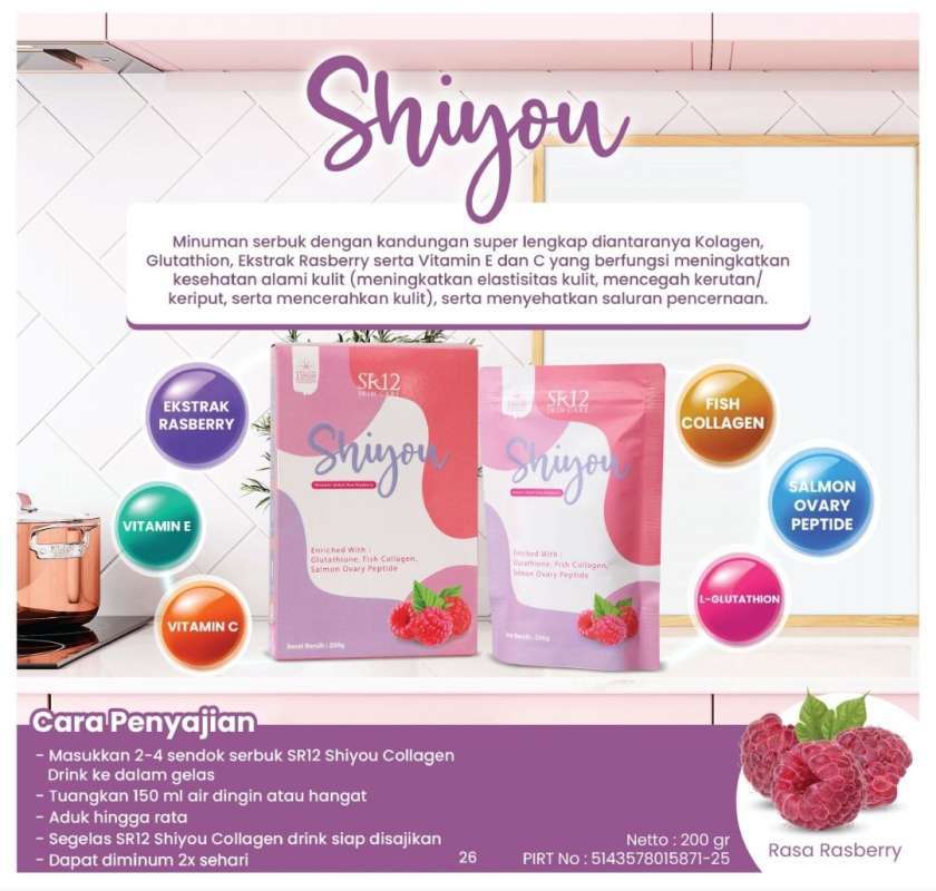 Jual Shiyou Collagen Drink Minuman Kolagen Sr12 - Shiyou 200 Gram Di ...